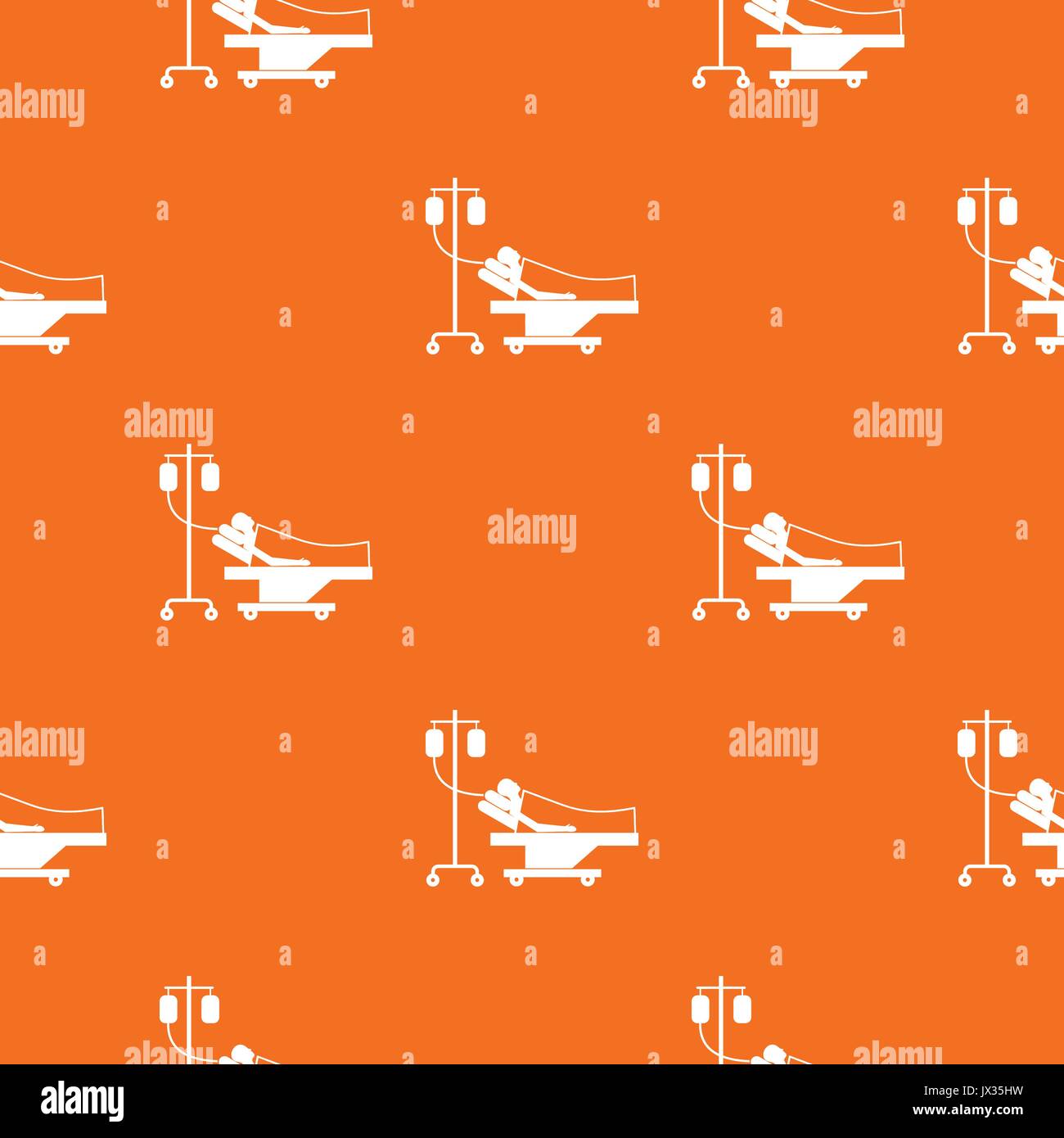 Patient in bed on a drip pattern seamless Stock Vector Image & Art - Alamy