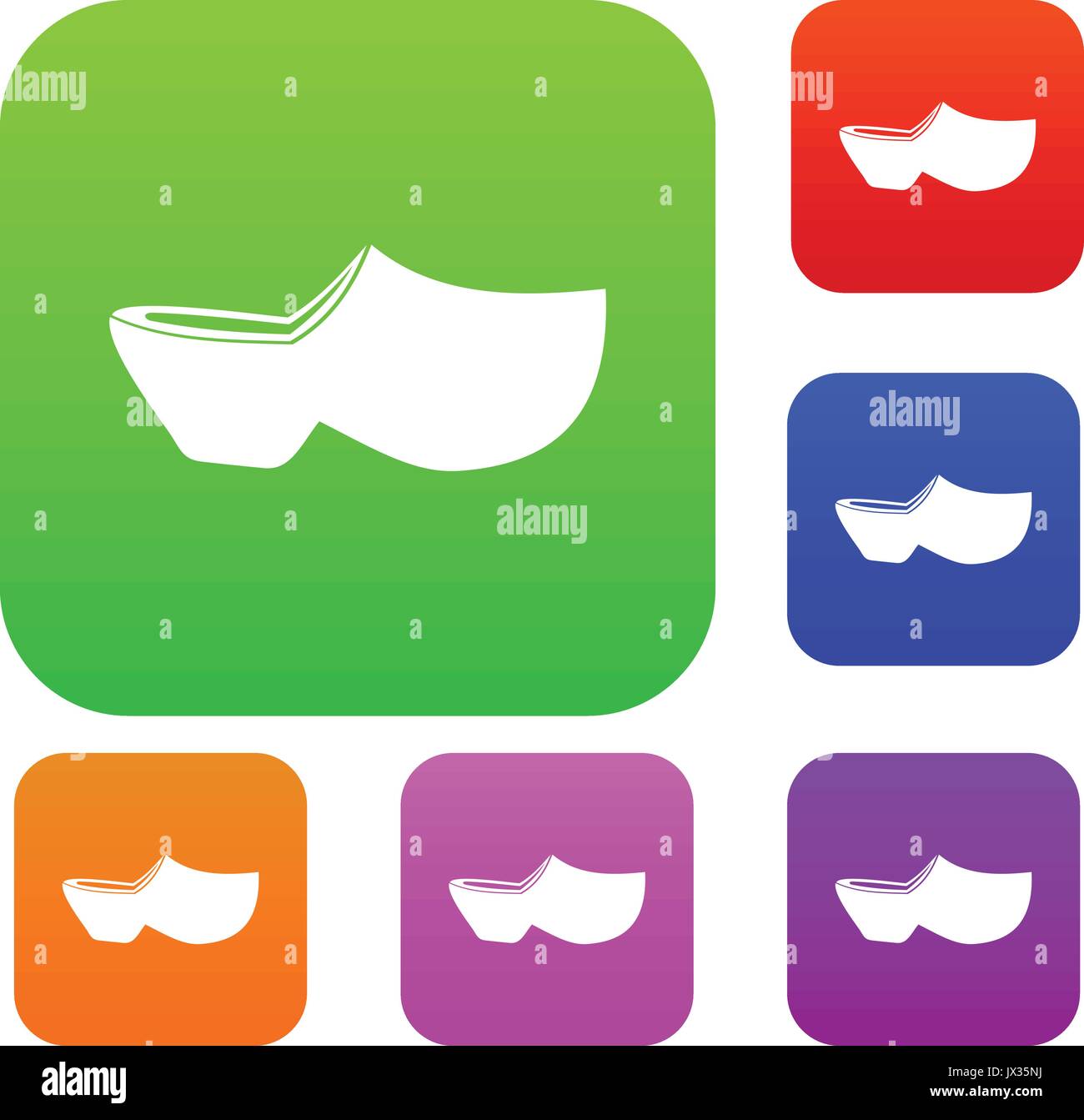 Wooden clogs Stock Vector Images - Alamy