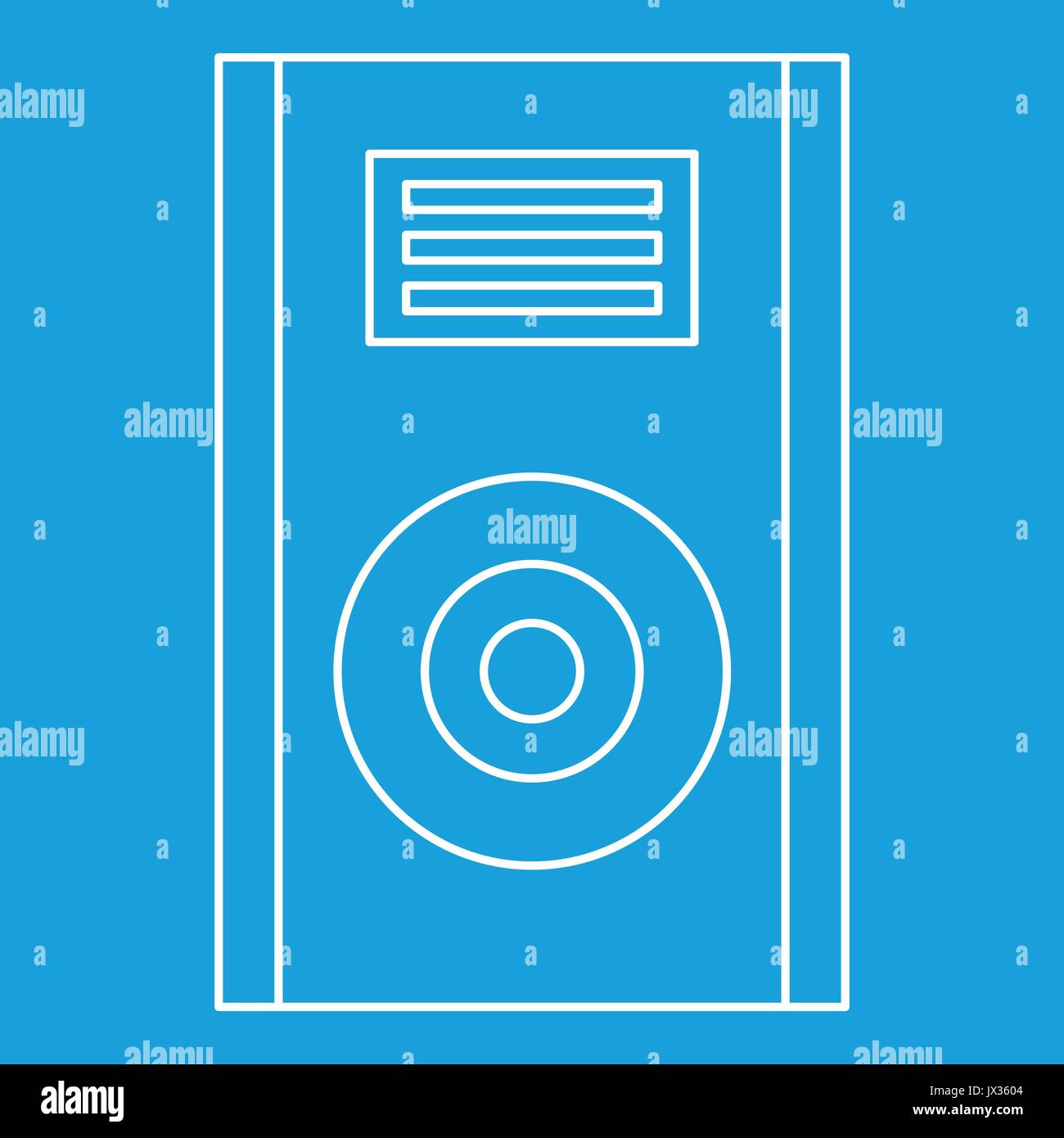 Audio speaker icon, outline style Stock Vector Image & Art - Alamy