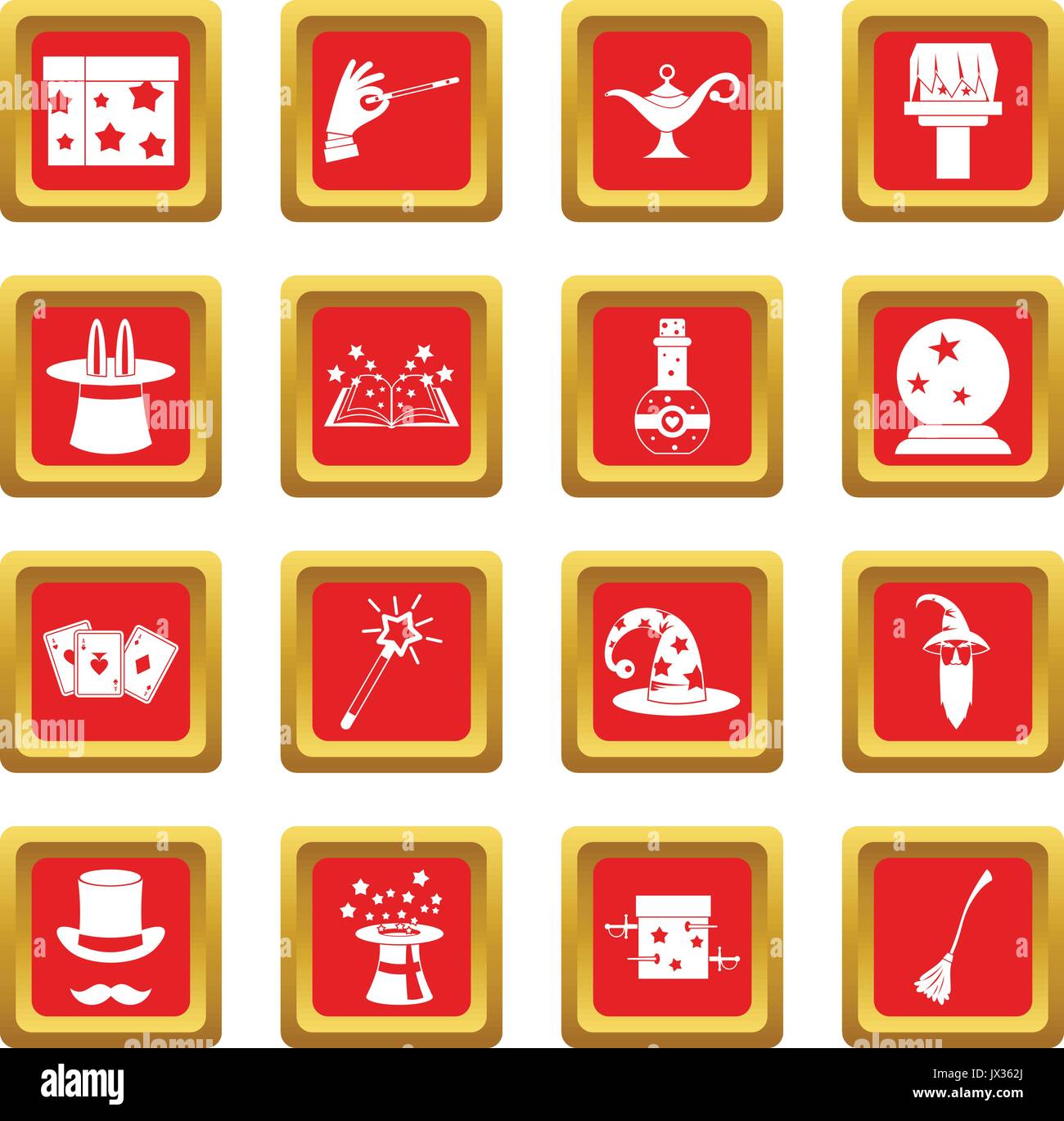 Magic icons set red Stock Vector Image & Art - Alamy Magic icons set red Stock Vector Image & Art - Alamy