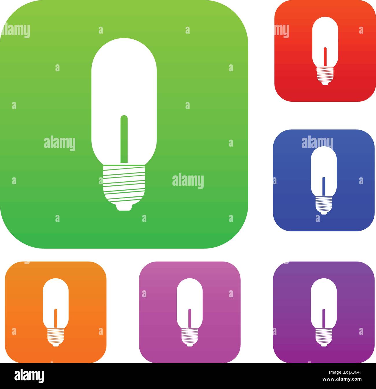Light bulb set collection Stock Vector Image & Art - Alamy