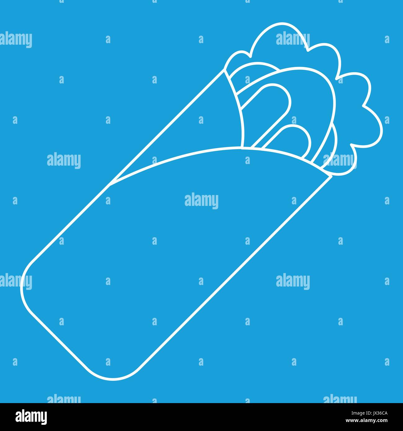 Shawarma icon, outline style Stock Vector Image & Art - Alamy