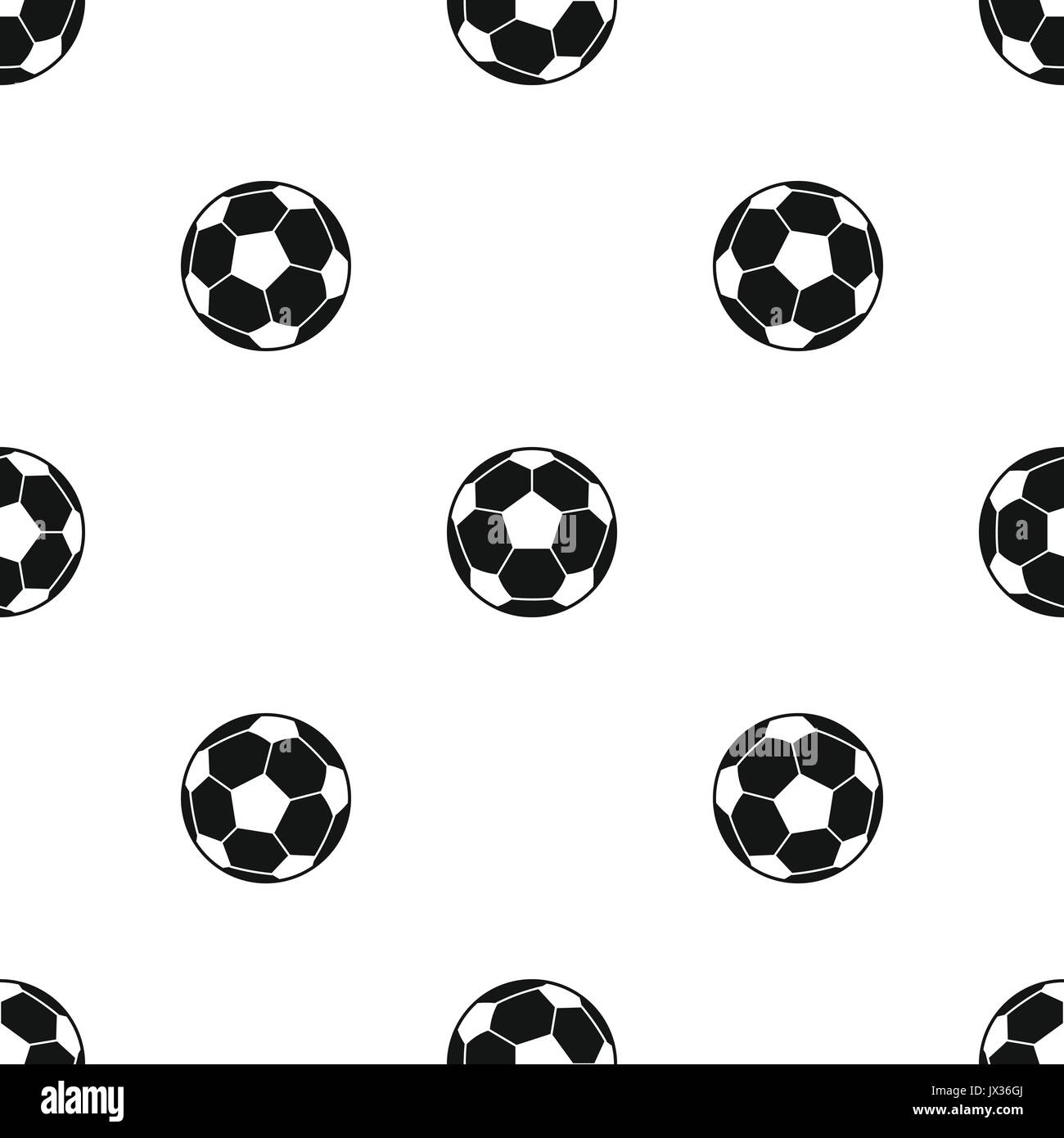 Football soccer ball pattern seamless black Stock Vector Image & Art ...