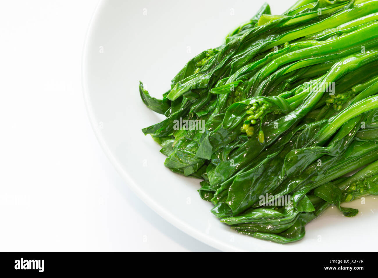 Fresh green gai lan Stock Photo - Alamy