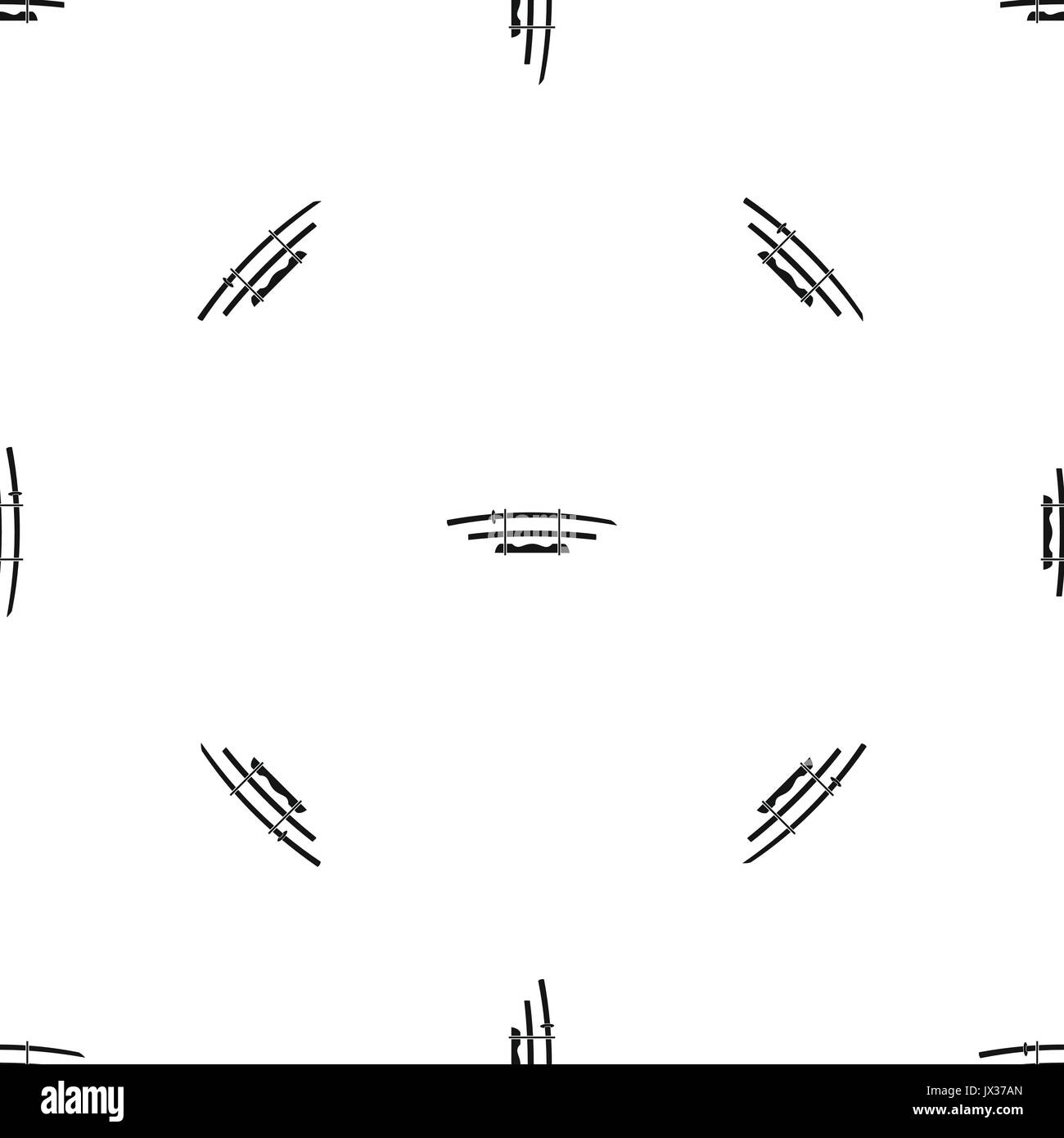 Katana, Japanese sword pattern seamless black Stock Vector Image & Art ...