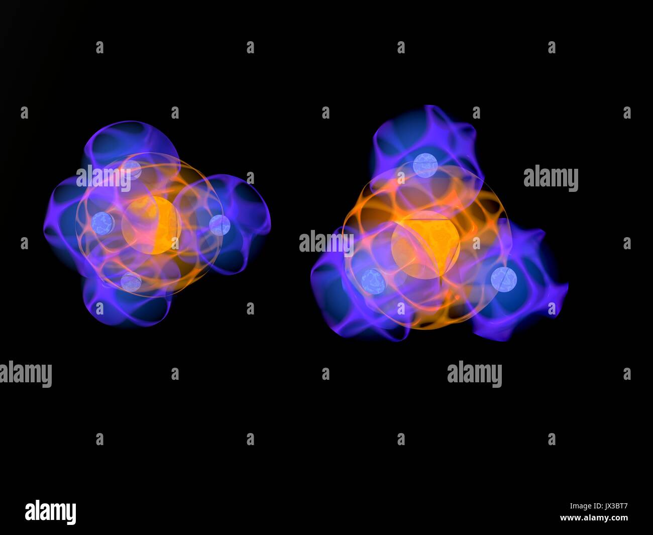 Methane molecules (2 Stock Photo - Alamy