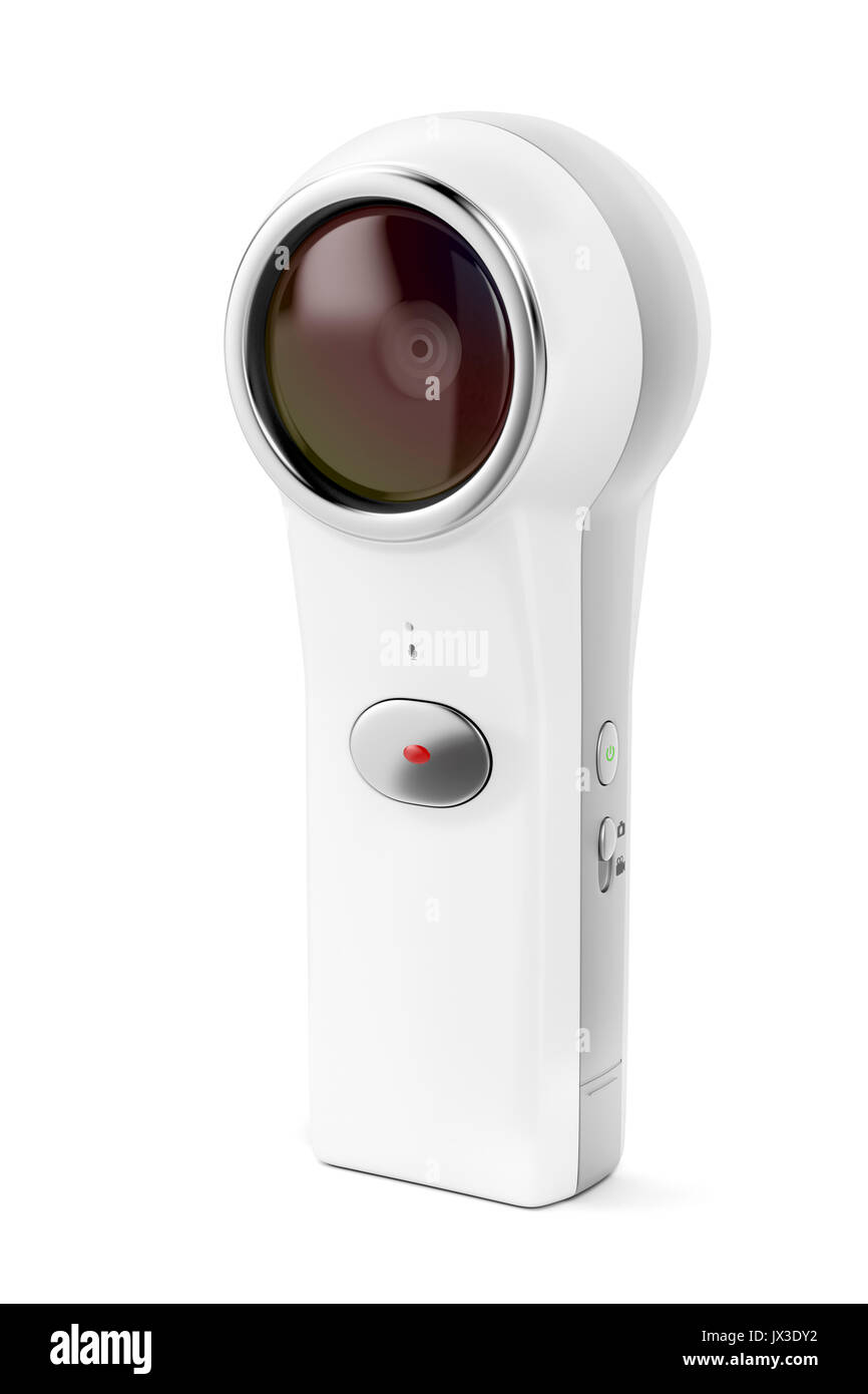 360 degree camera on white background Stock Photo - Alamy