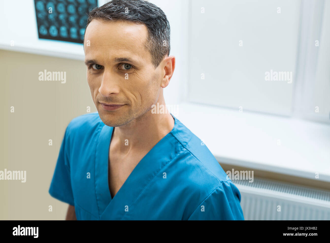 Lab technician looking into camera hi-res stock photography and images ...