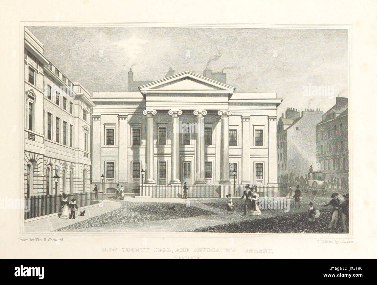 MA(1829) p 153 New County Hall, and Advocate's Library, Edinburgh ...