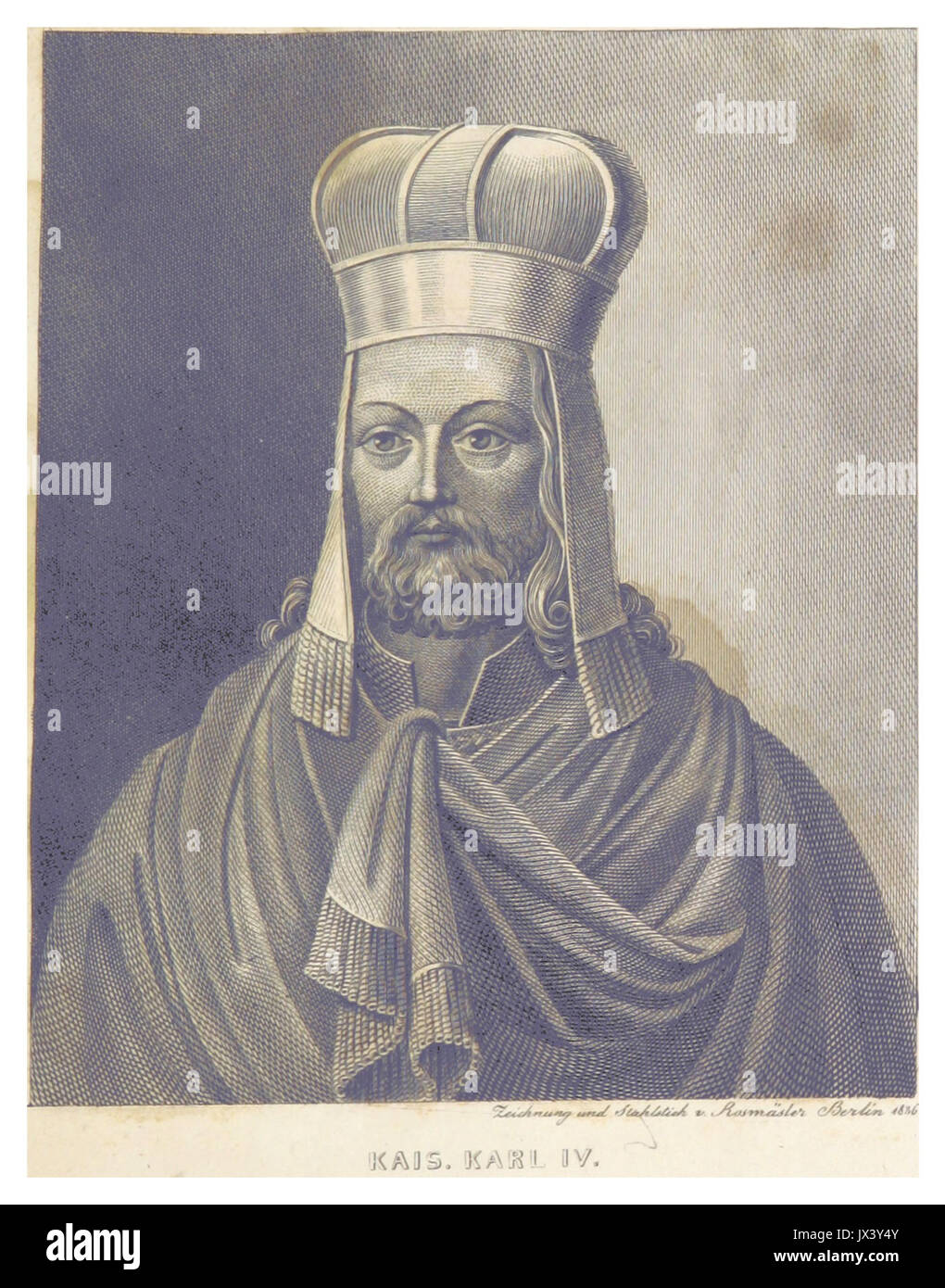 FISCHER(1836) p627 KAISER KARL IV Stock Photo - Alamy