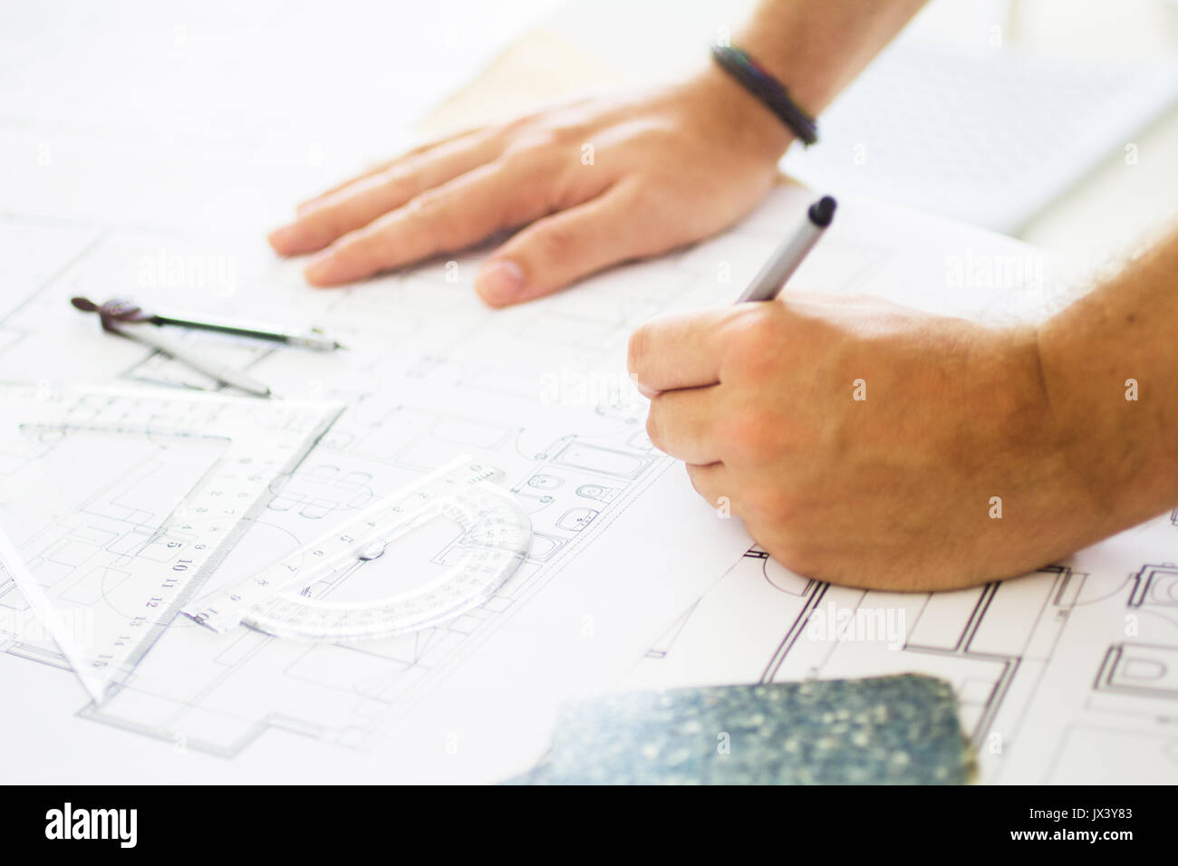 Draftsman plans hi-res stock photography and images - Alamy