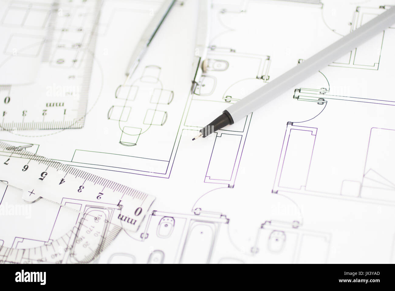 Construction plans hi-res stock photography and images - Alamy