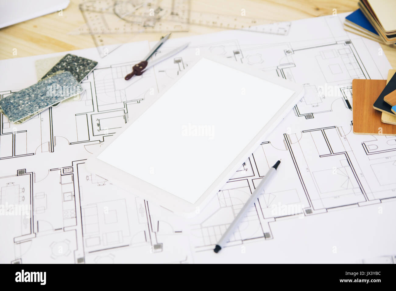 Tablet architect design layout hi-res stock photography and images - Alamy