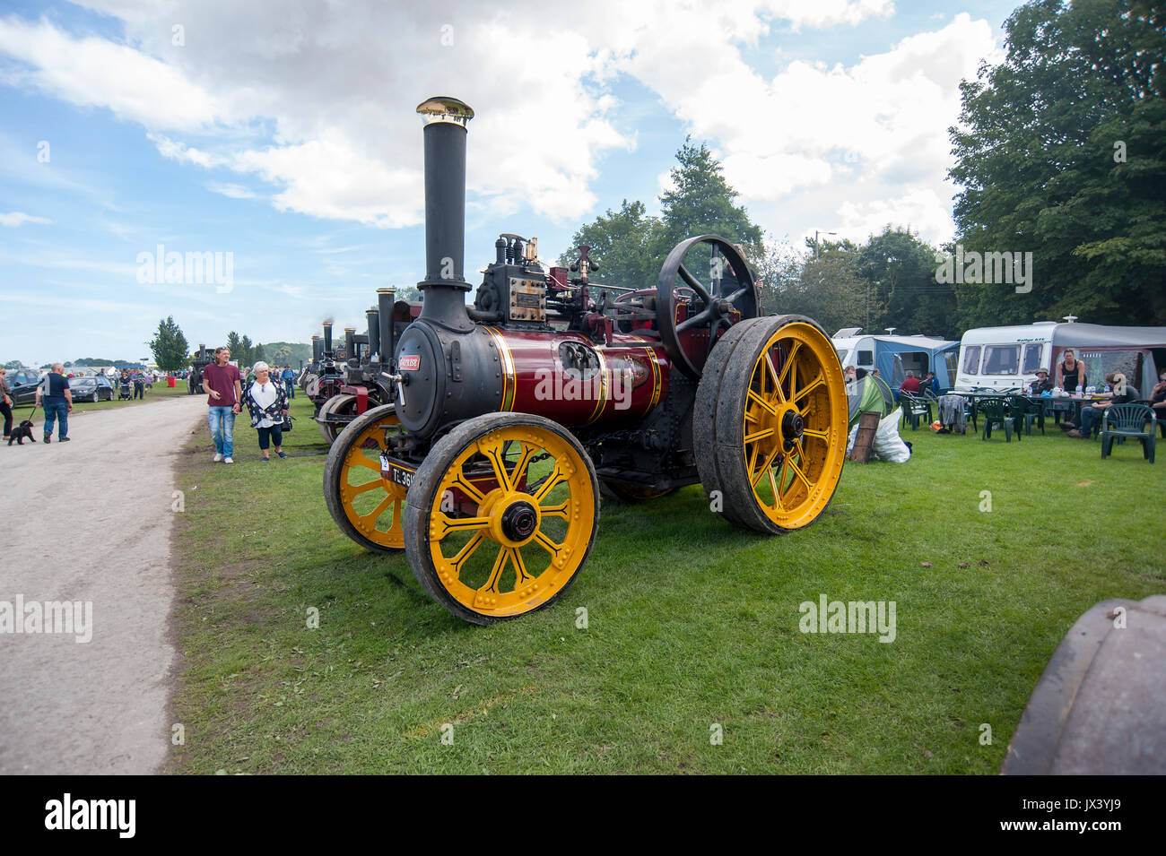 Traction Engines in full steam at the Driffield Steam and Vintage Rally ...