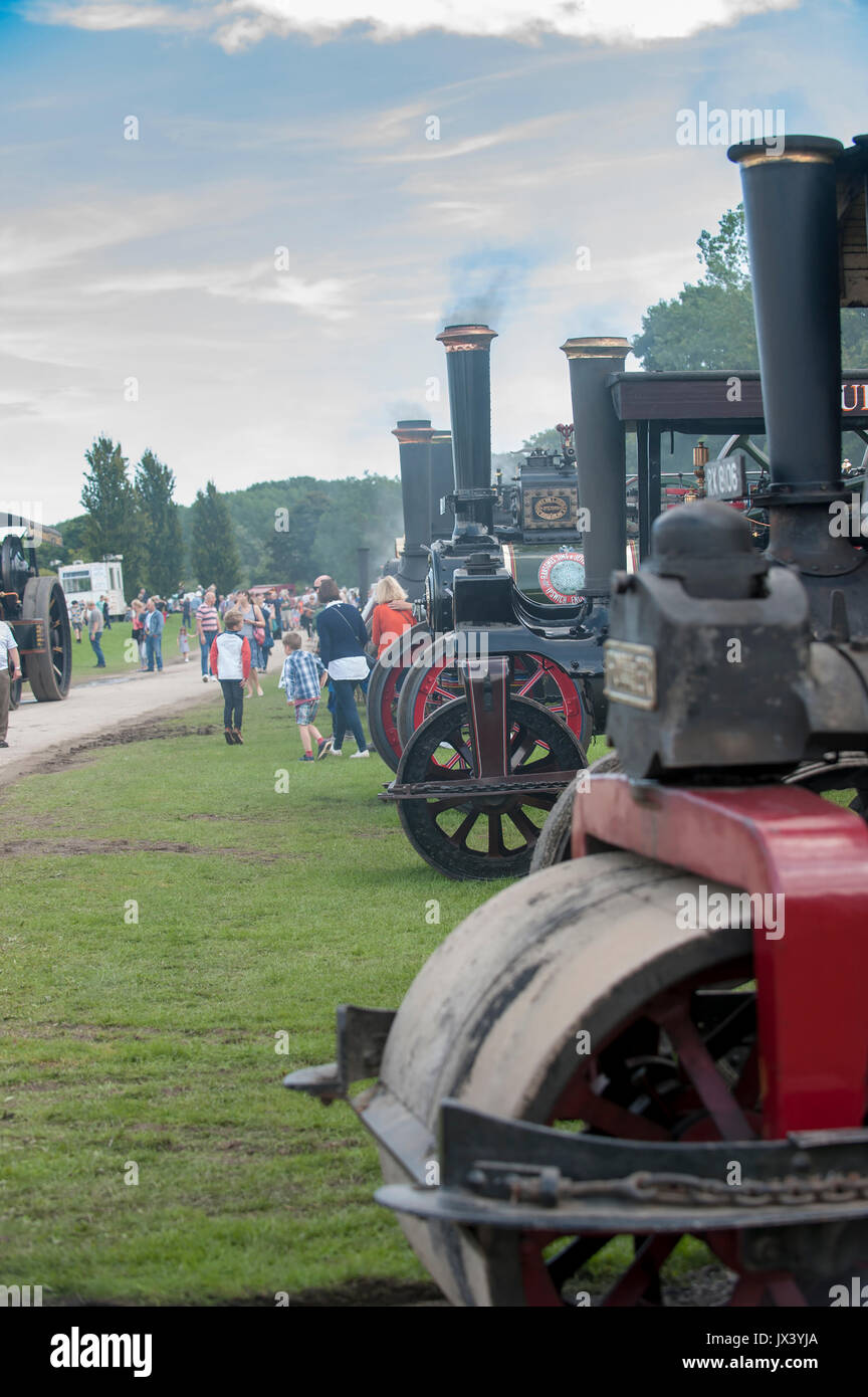 Traction Engines in full steam at the Driffield Steam and Vintage Rally ...