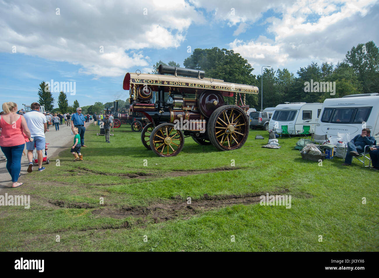 Traction Engines in full steam at the Driffield Steam and Vintage Rally ...