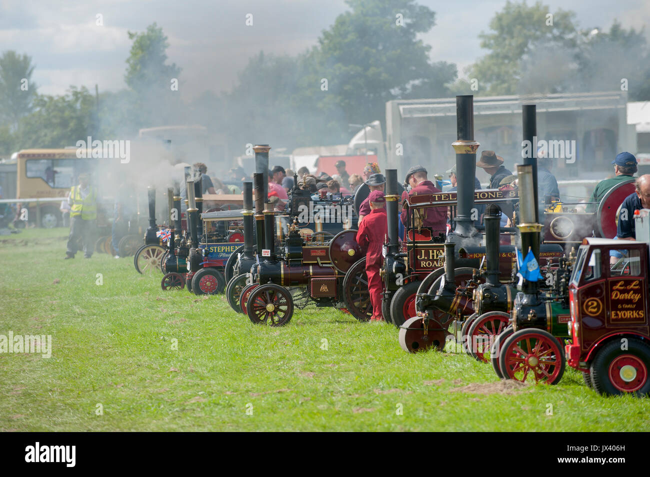 Traction Engines in full steam at the Driffield Steam and Vintage Rally ...