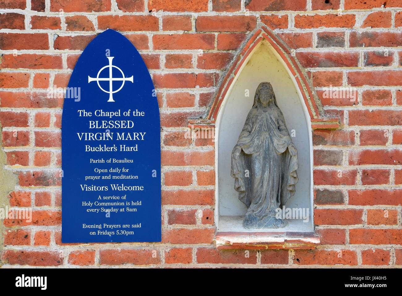 18th century Chapel of the Blessed Virgin Mary at Bucklers Hard. New ...