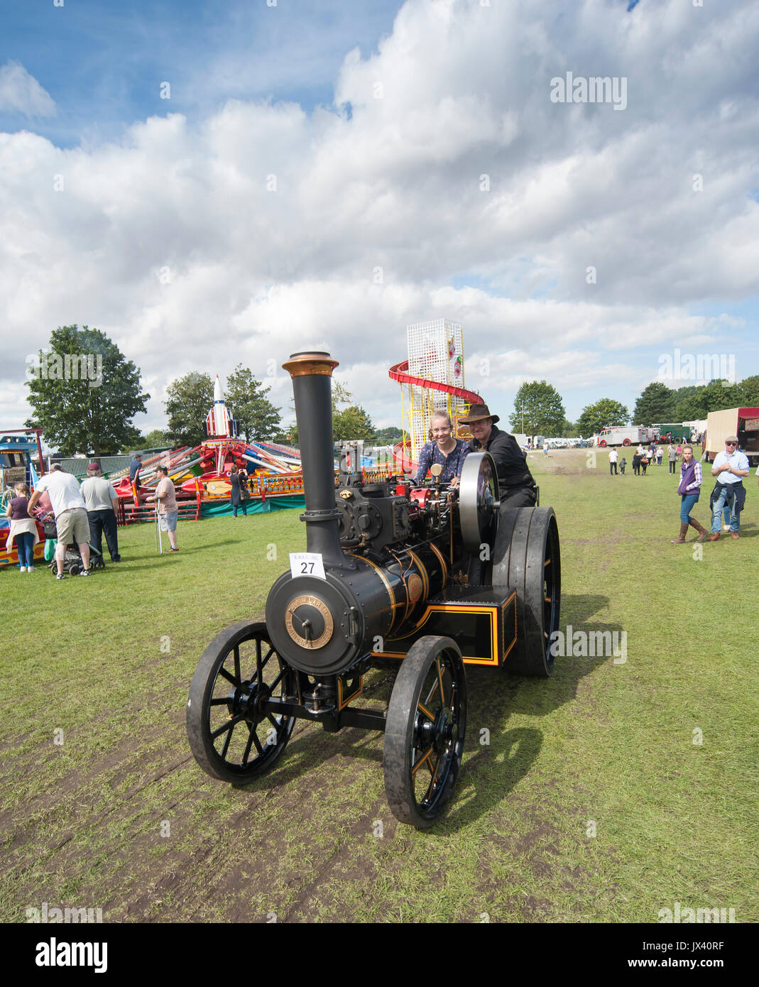 Traction Engines in the warm summer sunshine at the Driffield Steam and ...