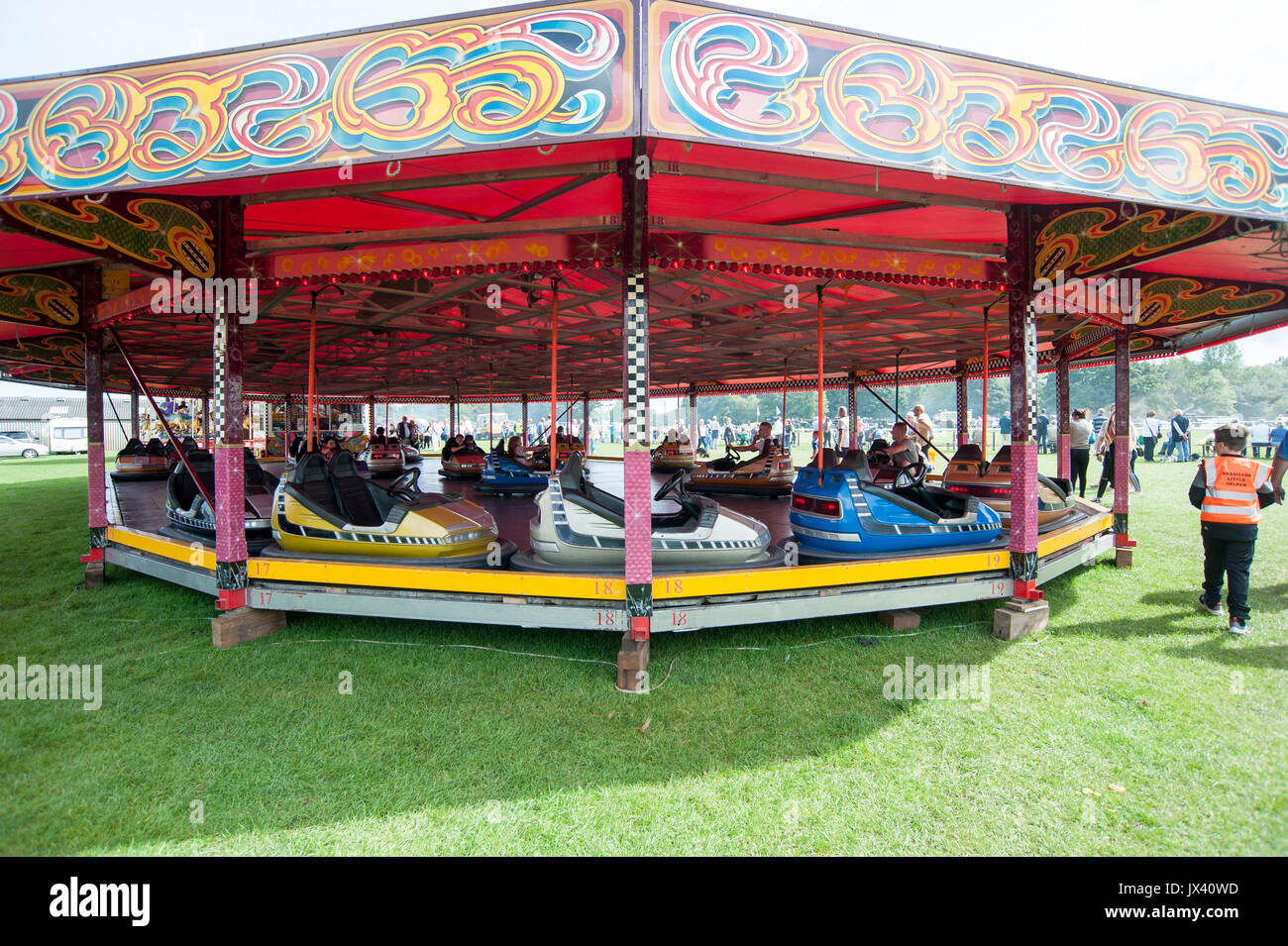 People enjoying the Dodgem Cars at a Vintage steam rally Stock Photo ...
