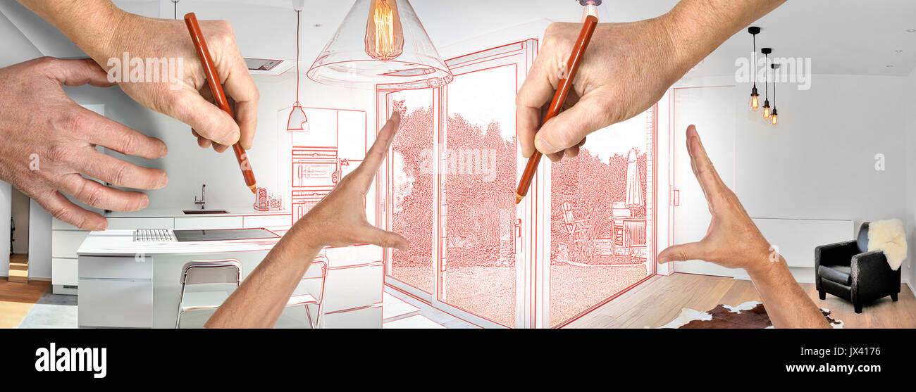 Kitchen garden plan sketch hi-res stock photography and images - Alamy