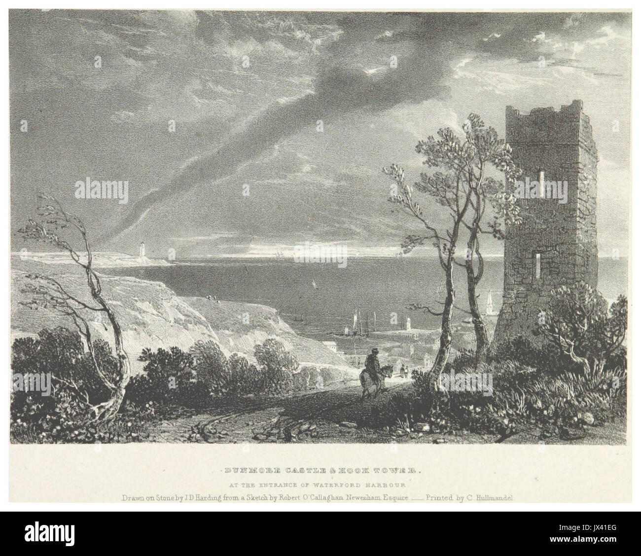 NEWENHAM(1830) p255 WATERFORD HARBOUR, DUNMORE CASTLE & HOOK TOWER ...