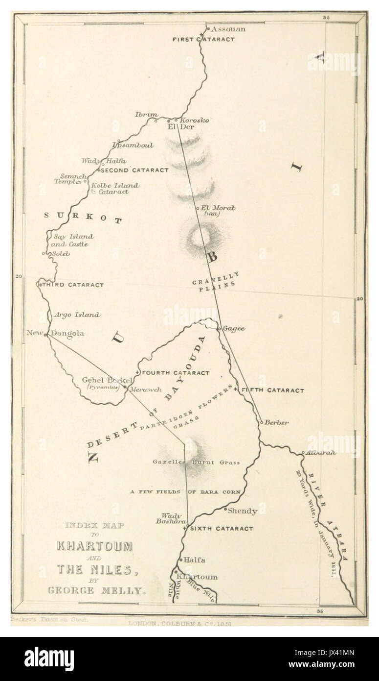 Map of niles hi-res stock photography and images - Alamy