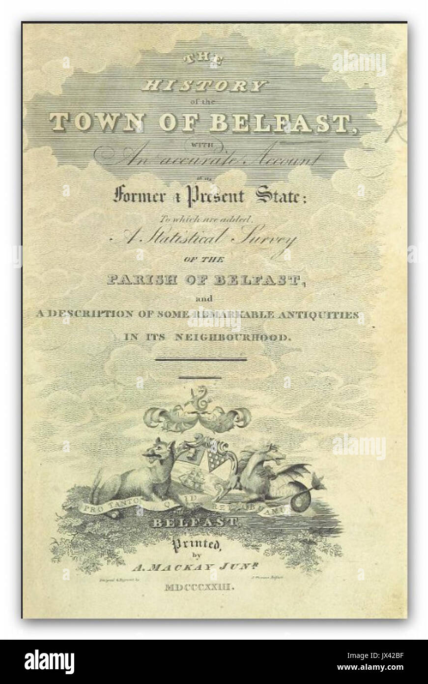 BENN(1823) The History of the Town of Belfast Stock Photo - Alamy