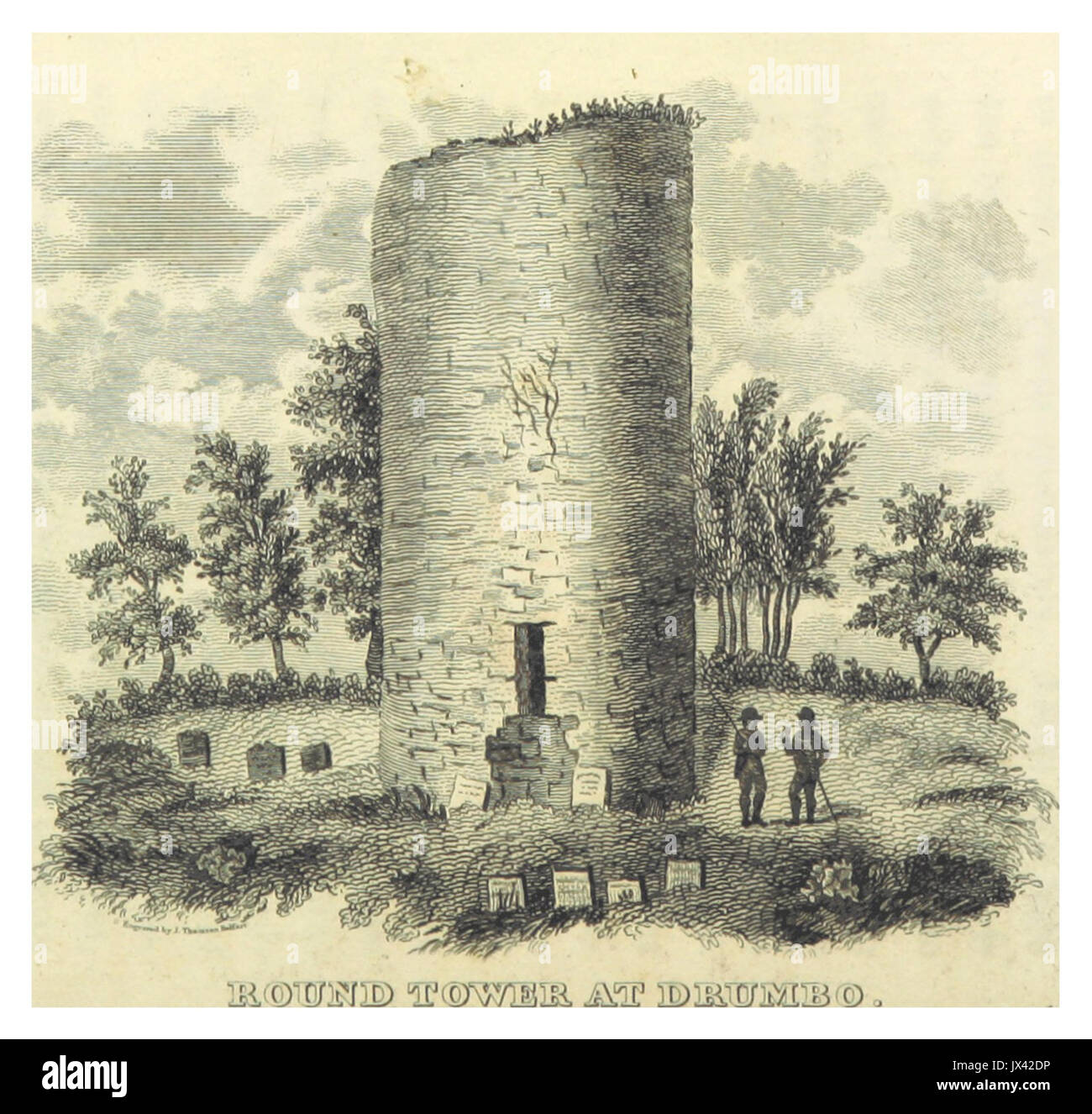 Ancient round stone building Cut Out Stock Images & Pictures - Alamy