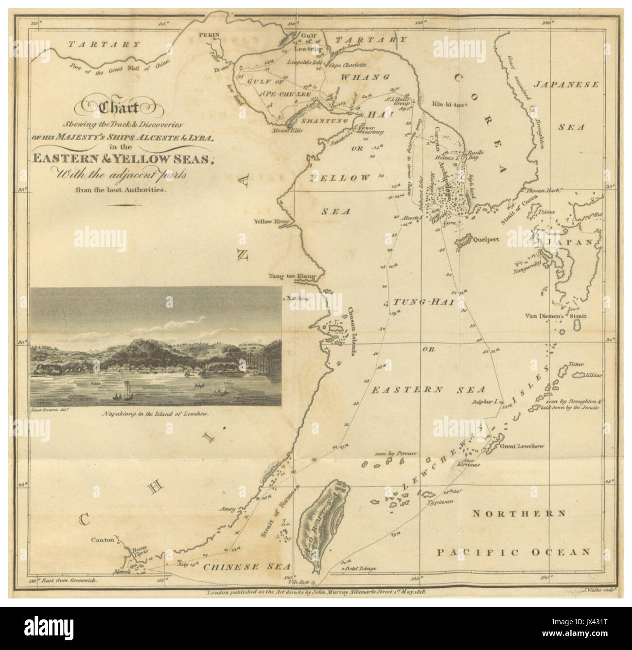 Yellow sea map hi-res stock photography and images - Alamy