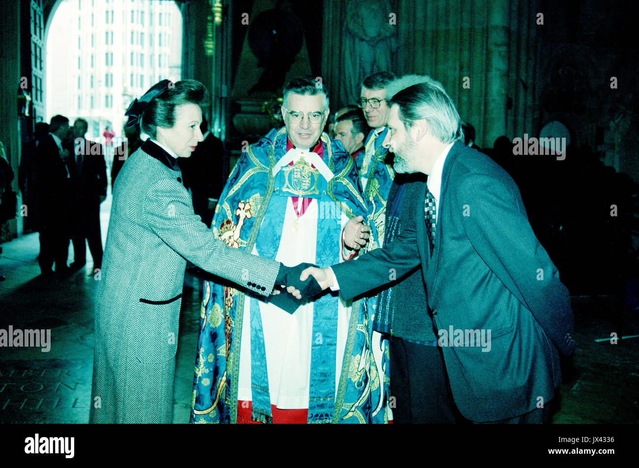 HRH Princess Anne with The Very Revd Dr Wesley Carr marking 50 years of ...