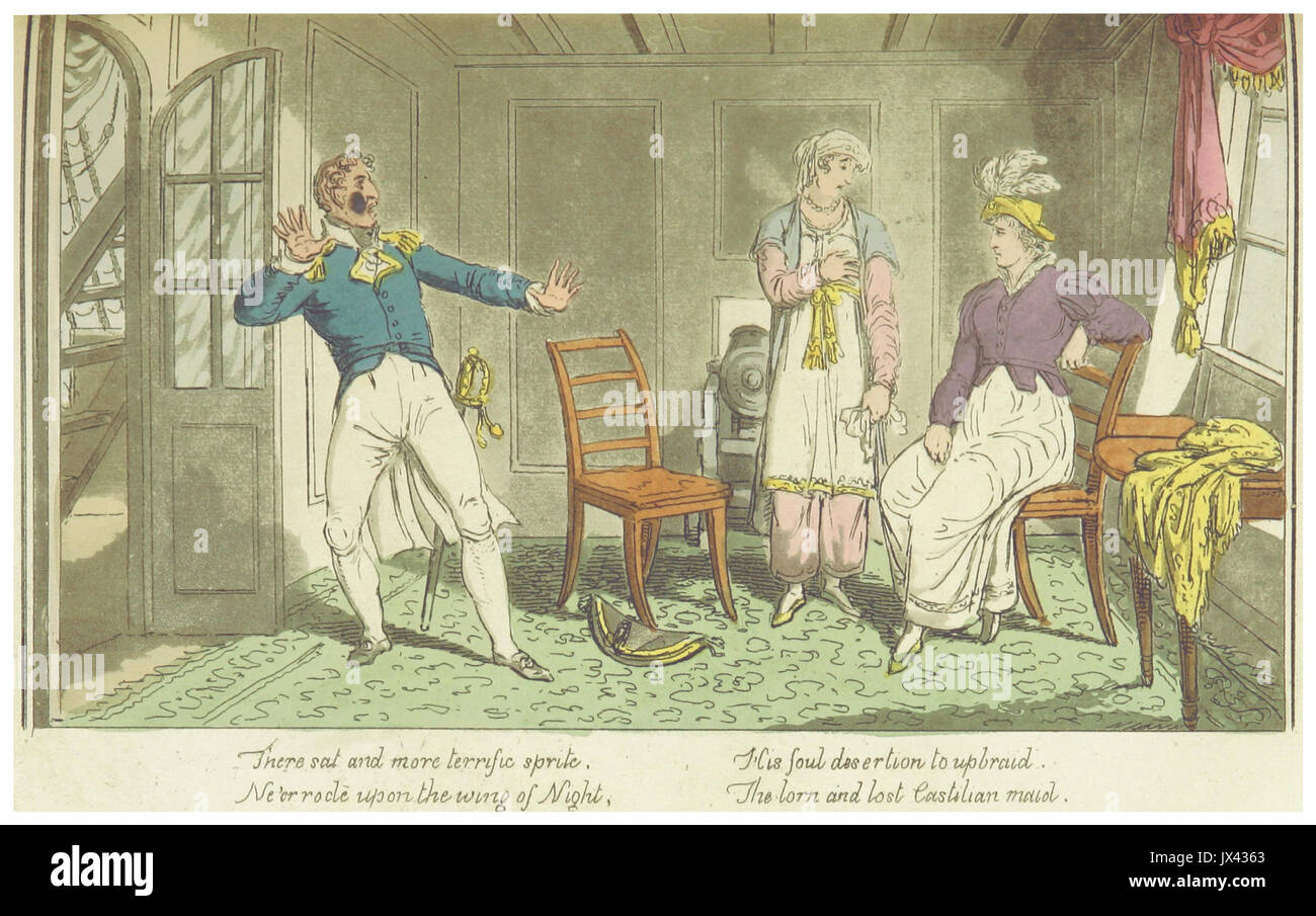 Adventures of a Post Captain(1817) p241 Stock Photo - Alamy