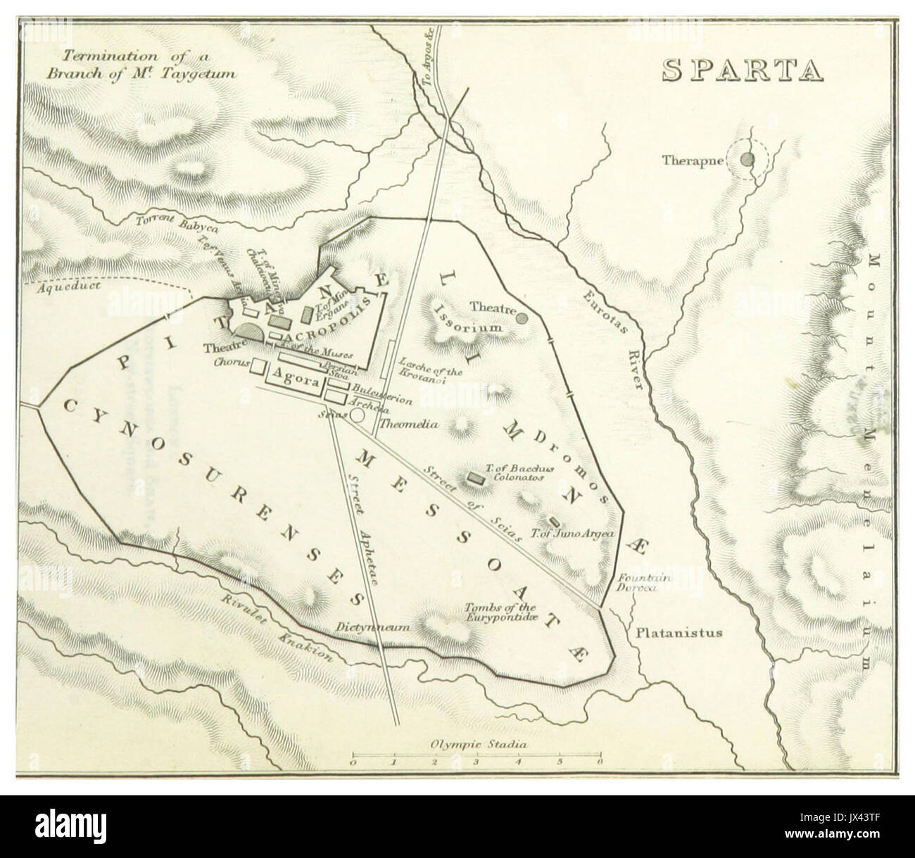 Ancient sparta map hi-res stock photography and images - Alamy