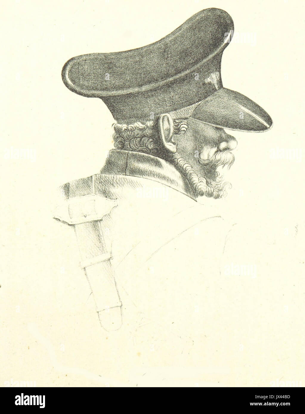 COSSACKS PORTRAITS(1820) p029 (L) DON COSSACKS, OFFICER Stock Photo - Alamy