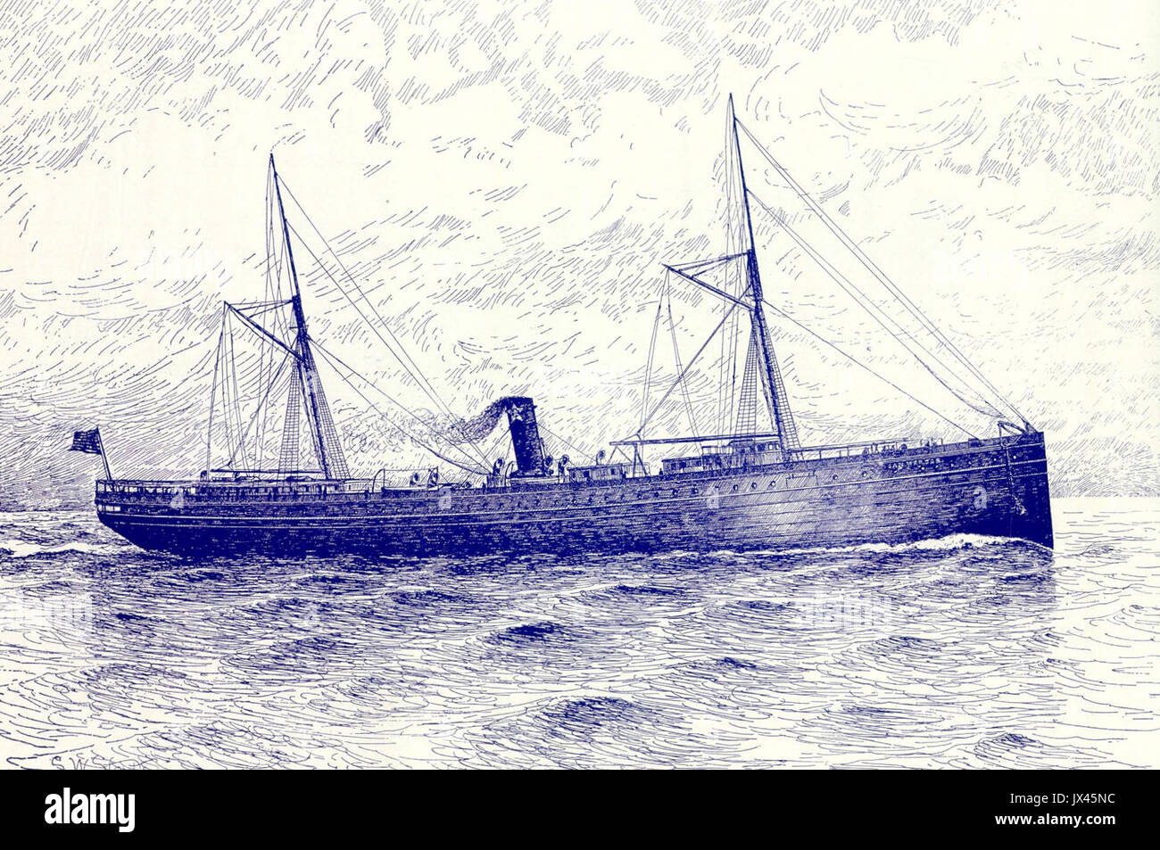 San Marcos (steamship) 01 Stock Photo - Alamy