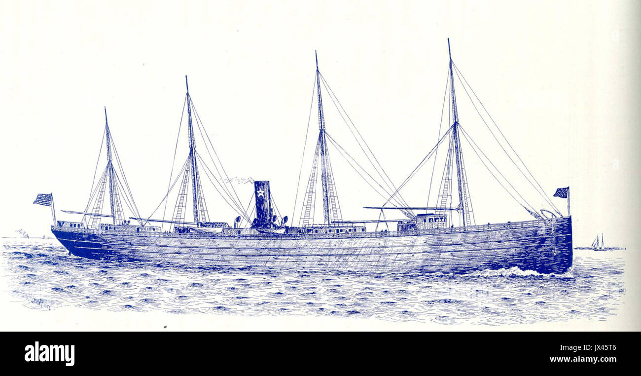 Excelsior (steamship 1882) 01 Stock Photo - Alamy