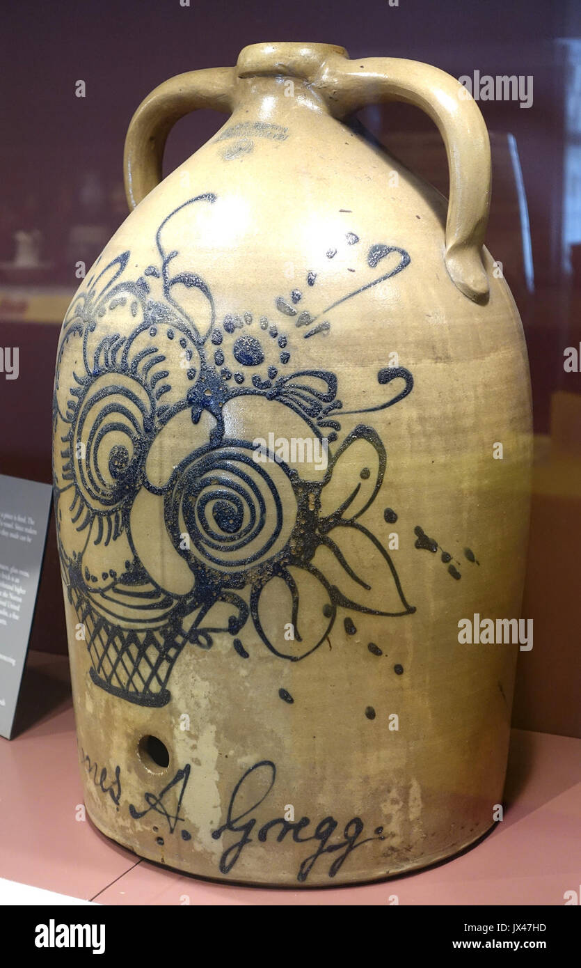 Jug, J & E Norton Pottery, probably decorated by James A Gregg (born ...
