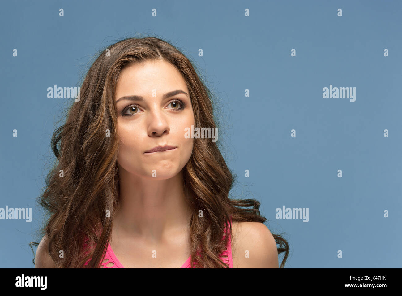 The portrait of disaffected woman Stock Photo - Alamy