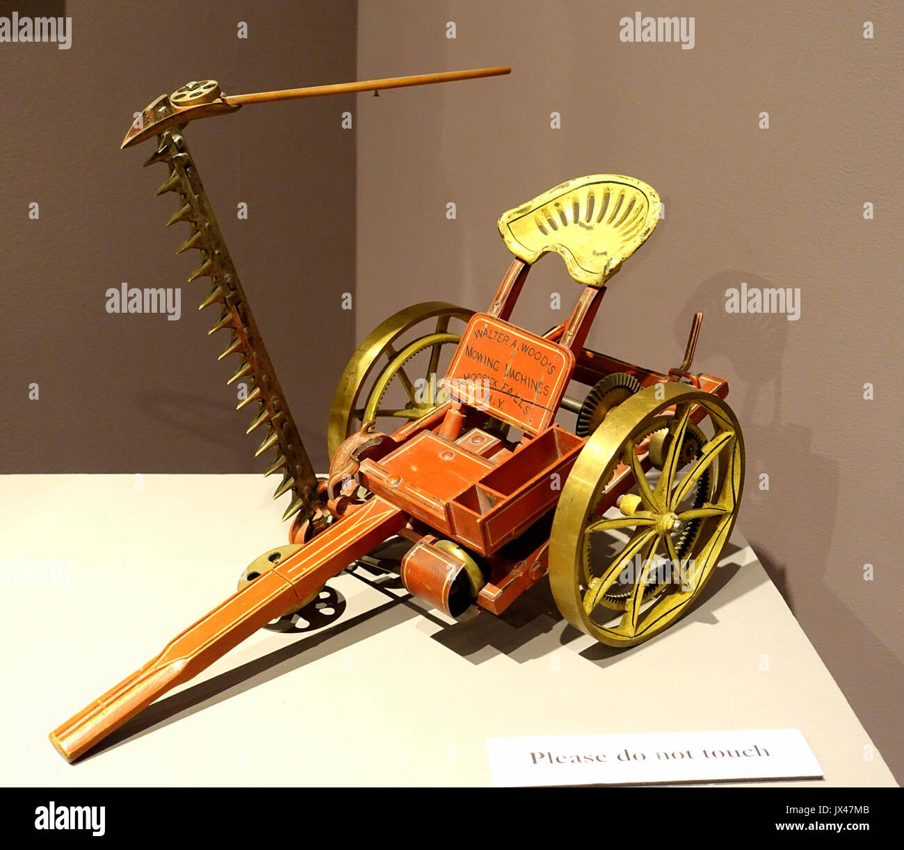 Mowing machine, salesman's sample, made by Walter A Wood's Mowing and ...