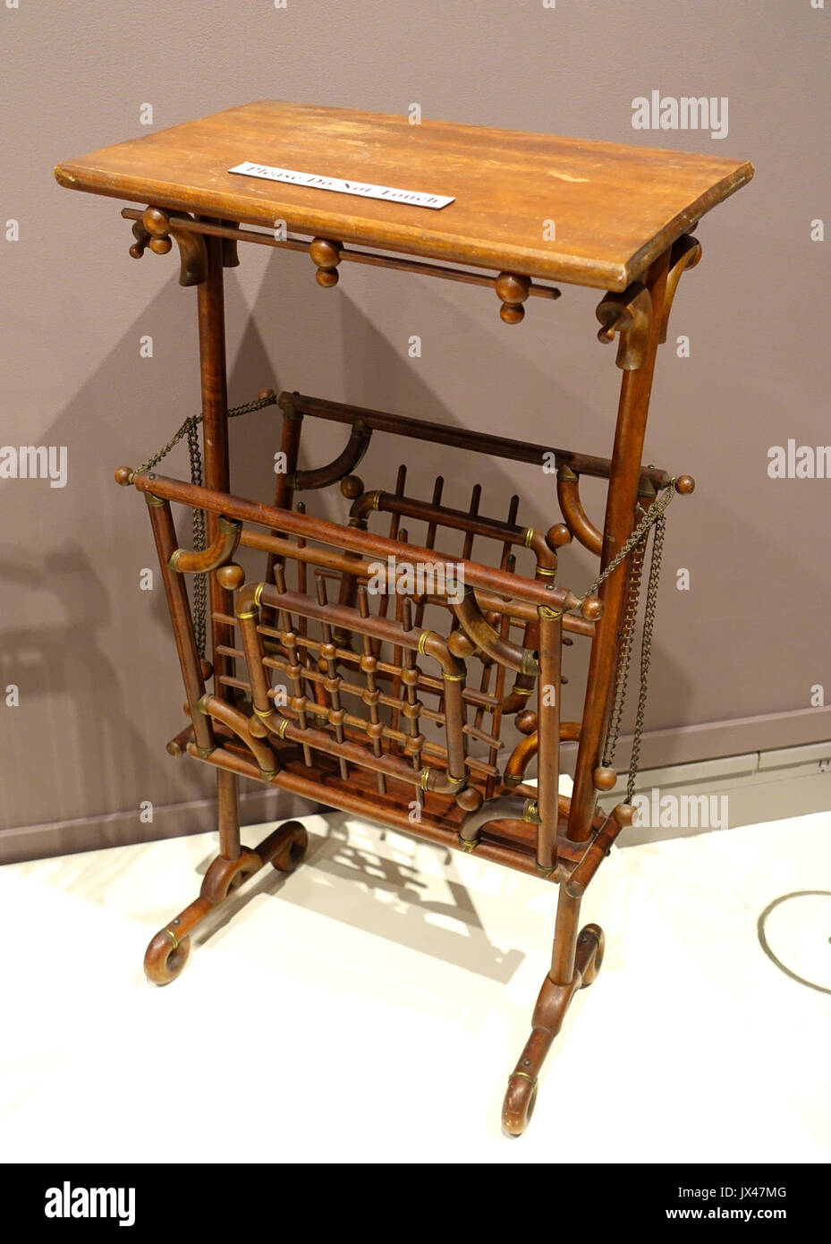 Side table, made by H T Cushman Manufacturing Company, North Bennington ...