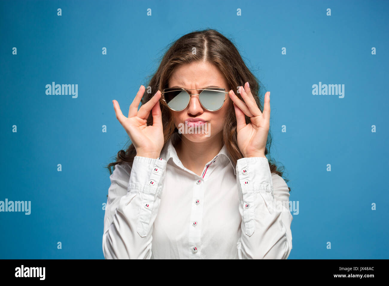 The portrait of disaffected woman Stock Photo - Alamy