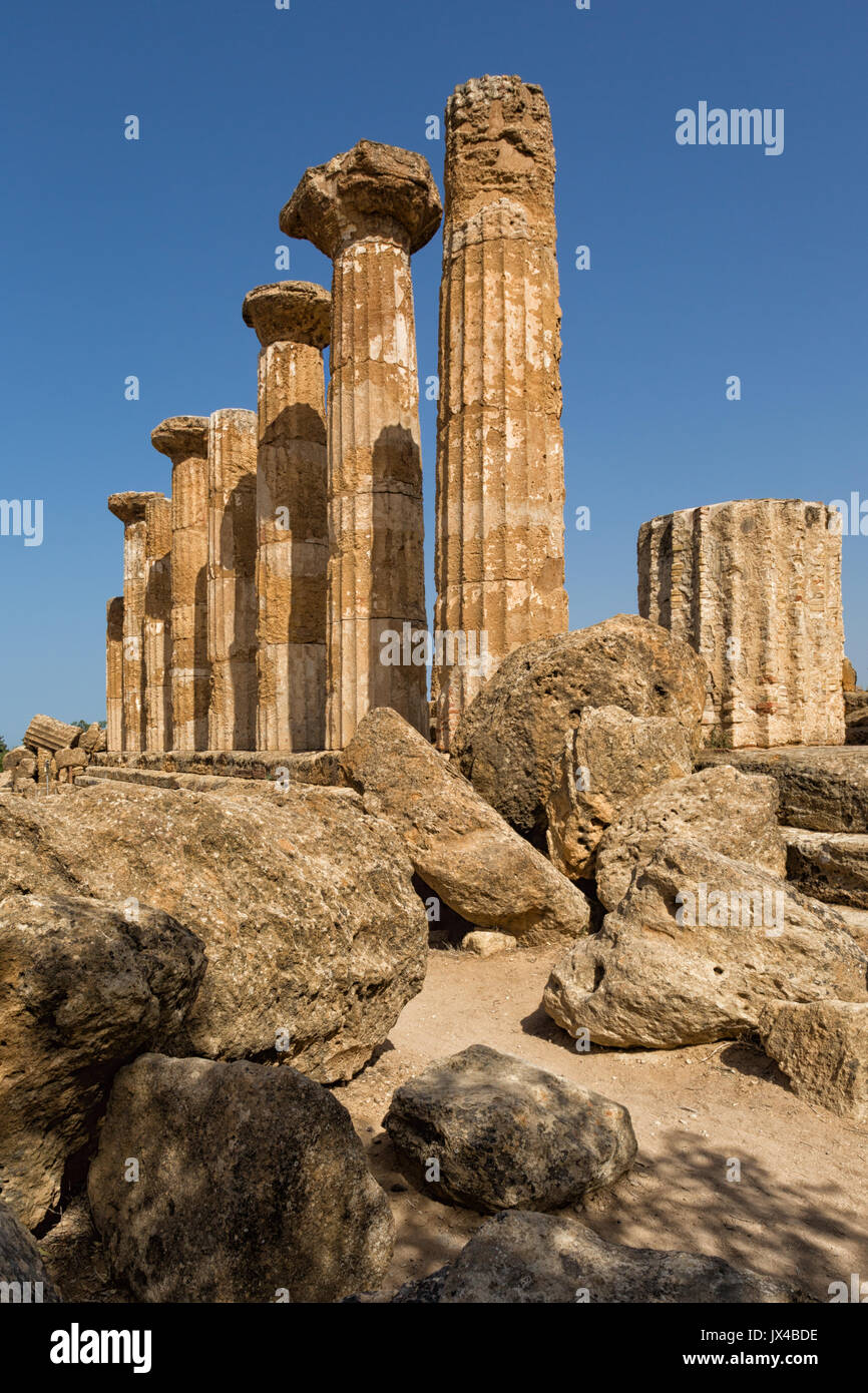 Agrigento, italy - Tempio di Ercole. Valley of the Temples is an ...