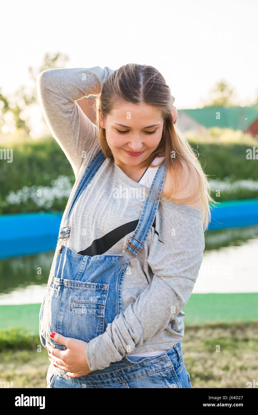 Stomach hugging human hi-res stock photography and images - Alamy