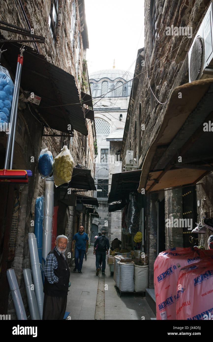 commercial alley in the old city of Istanbul, Turkey Stock Photo - Alamy