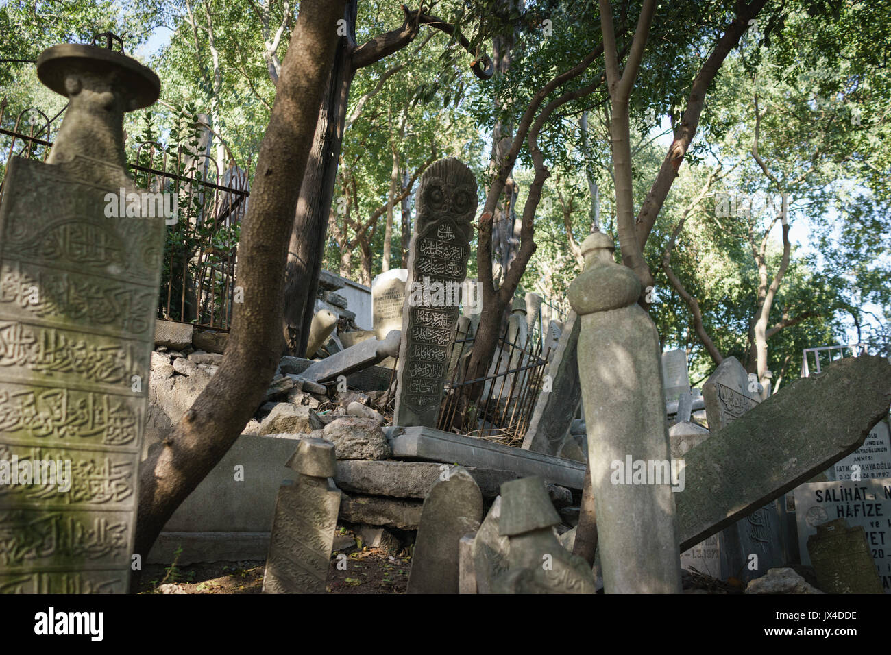 exploring a cemetery in Istanbul, Turkey Stock Photo - Alamy