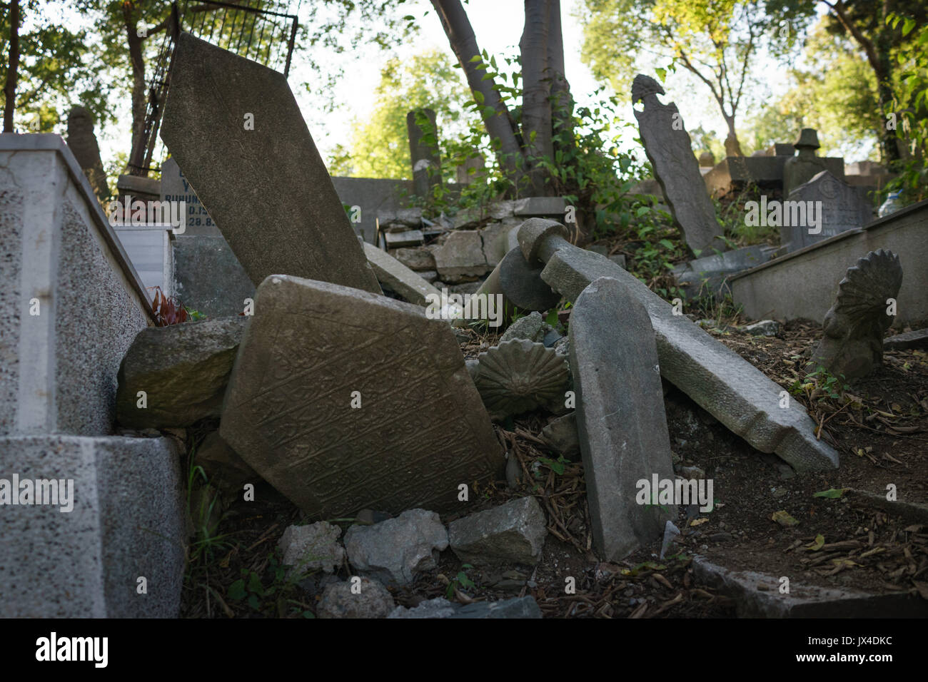 exploring a cemetery in Istanbul, Turkey Stock Photo - Alamy