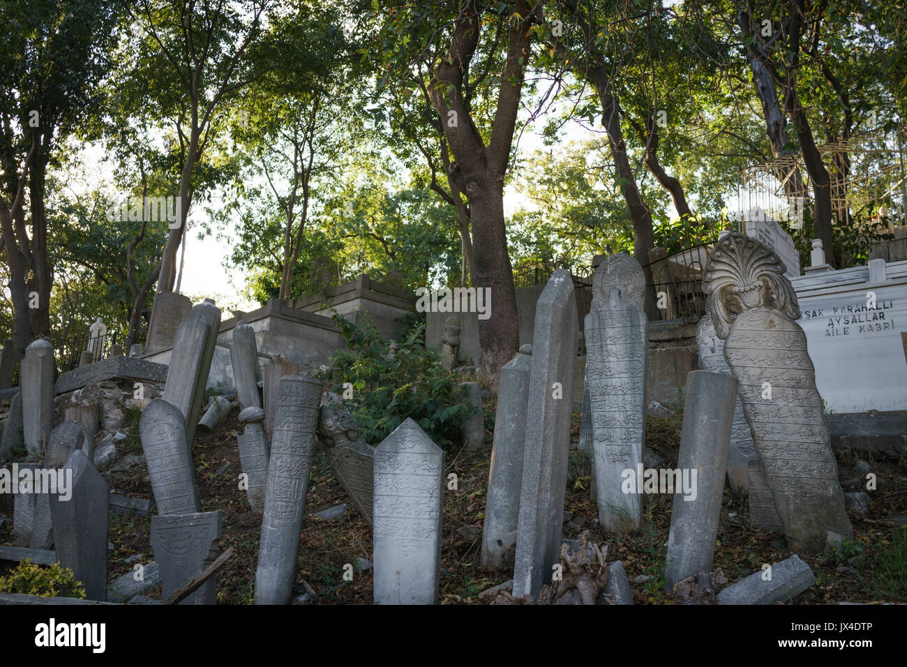 exploring a cemetery in Istanbul, Turkey Stock Photo - Alamy
