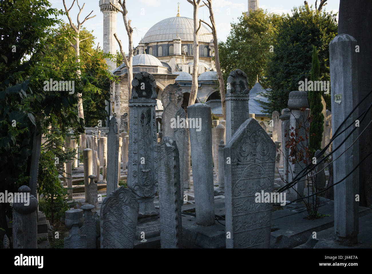 exploring a cemetery in Istanbul, Turkey Stock Photo - Alamy