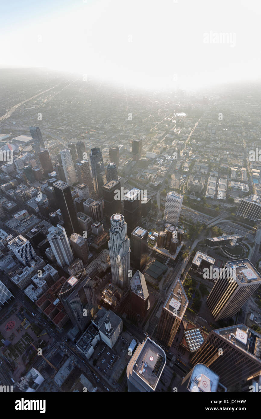 Downtown los angeles aerial hi-res stock photography and images - Alamy