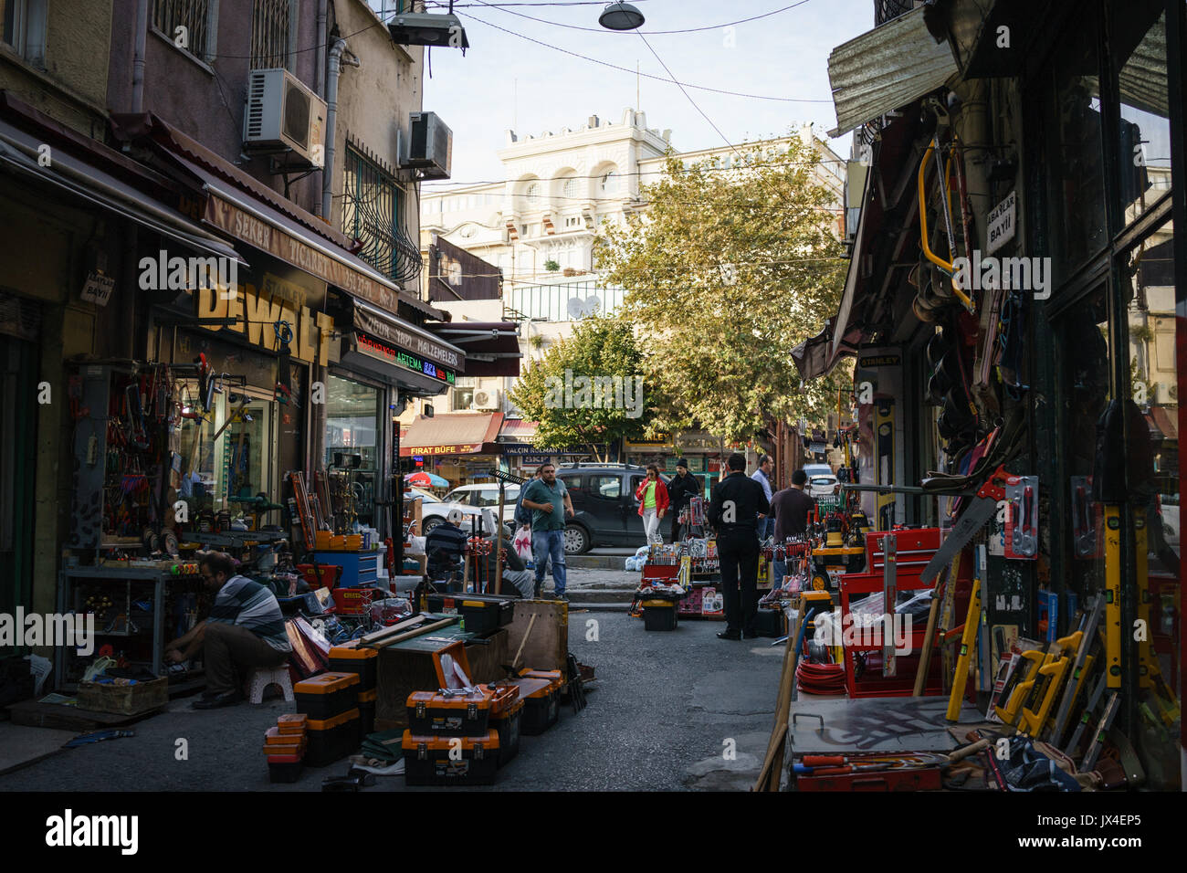 commercial alley selling hardware Istanbul, Turkey Stock Photo - Alamy